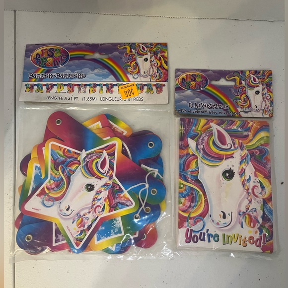 Lisa Frank | Party Supplies | Lisa Frank Rainbow Unicorn Happy Birthday ...